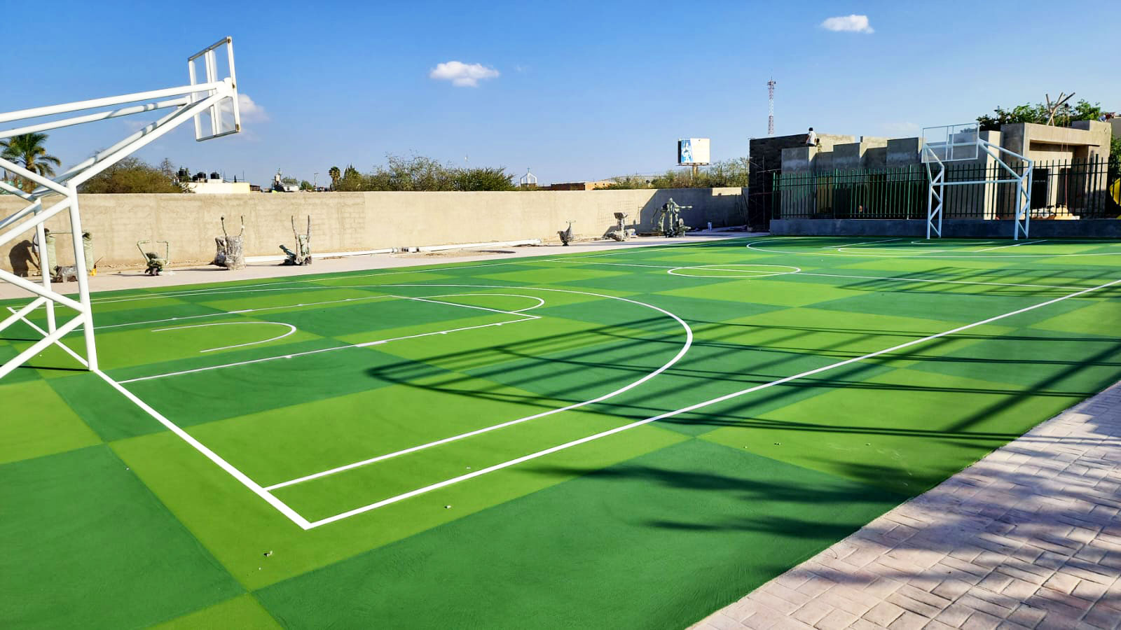 Construcción de cancha de básquetbol: medidas, pintura y precios